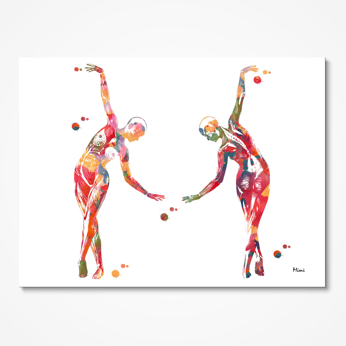 Dance & Anatomy Watercolor Print n.2 – MimiPrints Anatomy Prints And ...