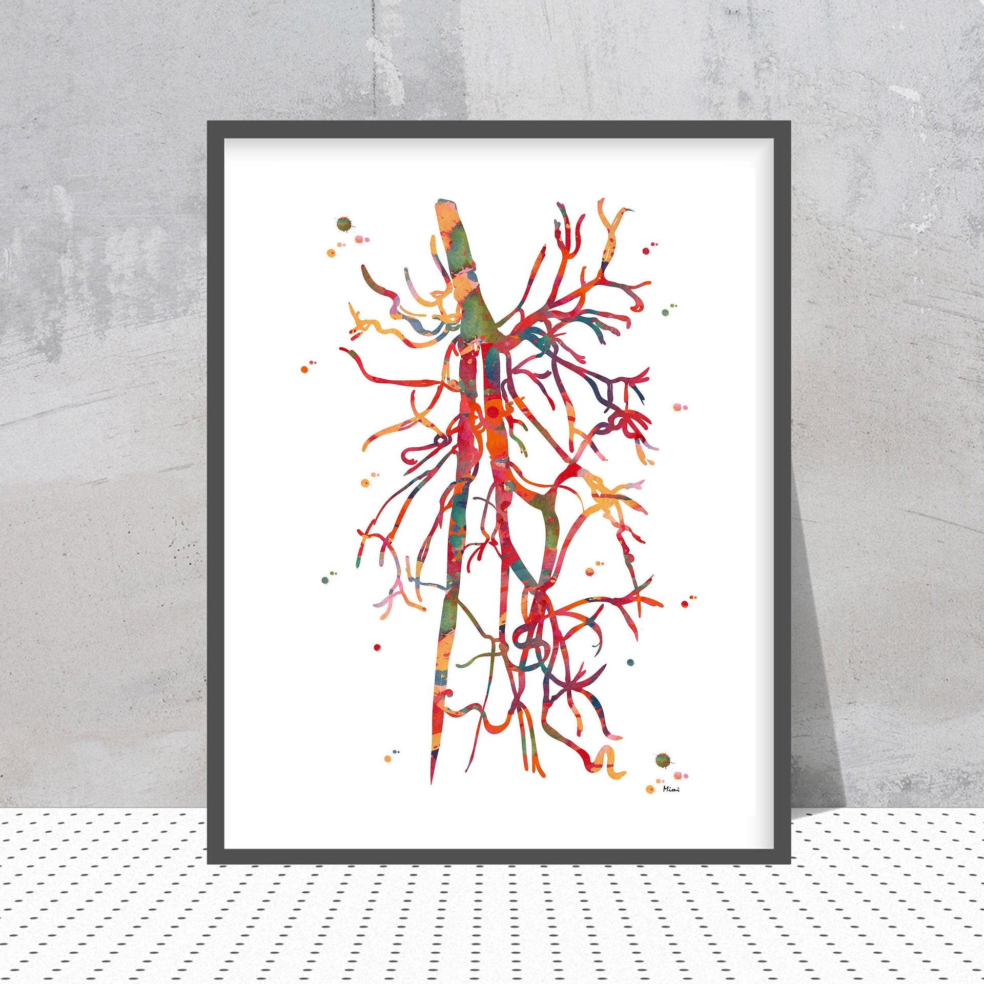 Deep Femoral Artery Watercolor Print Profunda Femoris – MimiPrints ...