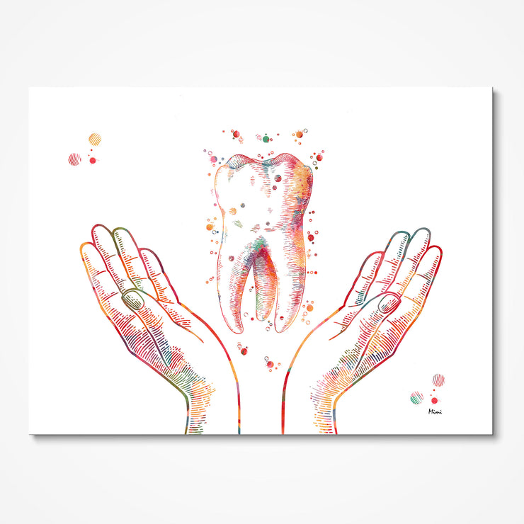 Colorful Dental Art Prints | MimiPrints – MimiPrints Anatomy Prints And ...