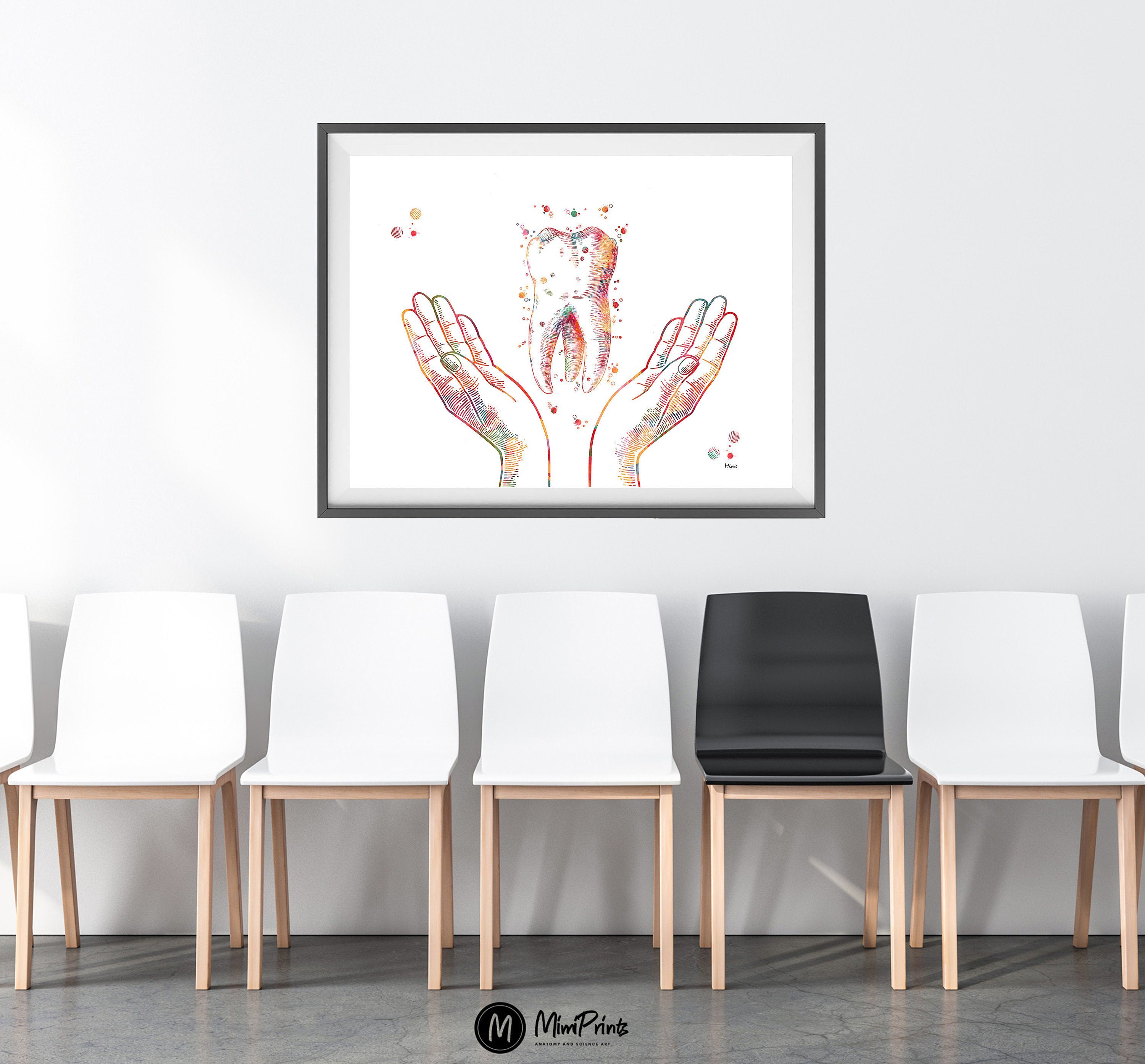 Colorful Dental Art Prints | MimiPrints – MimiPrints Anatomy Prints And ...