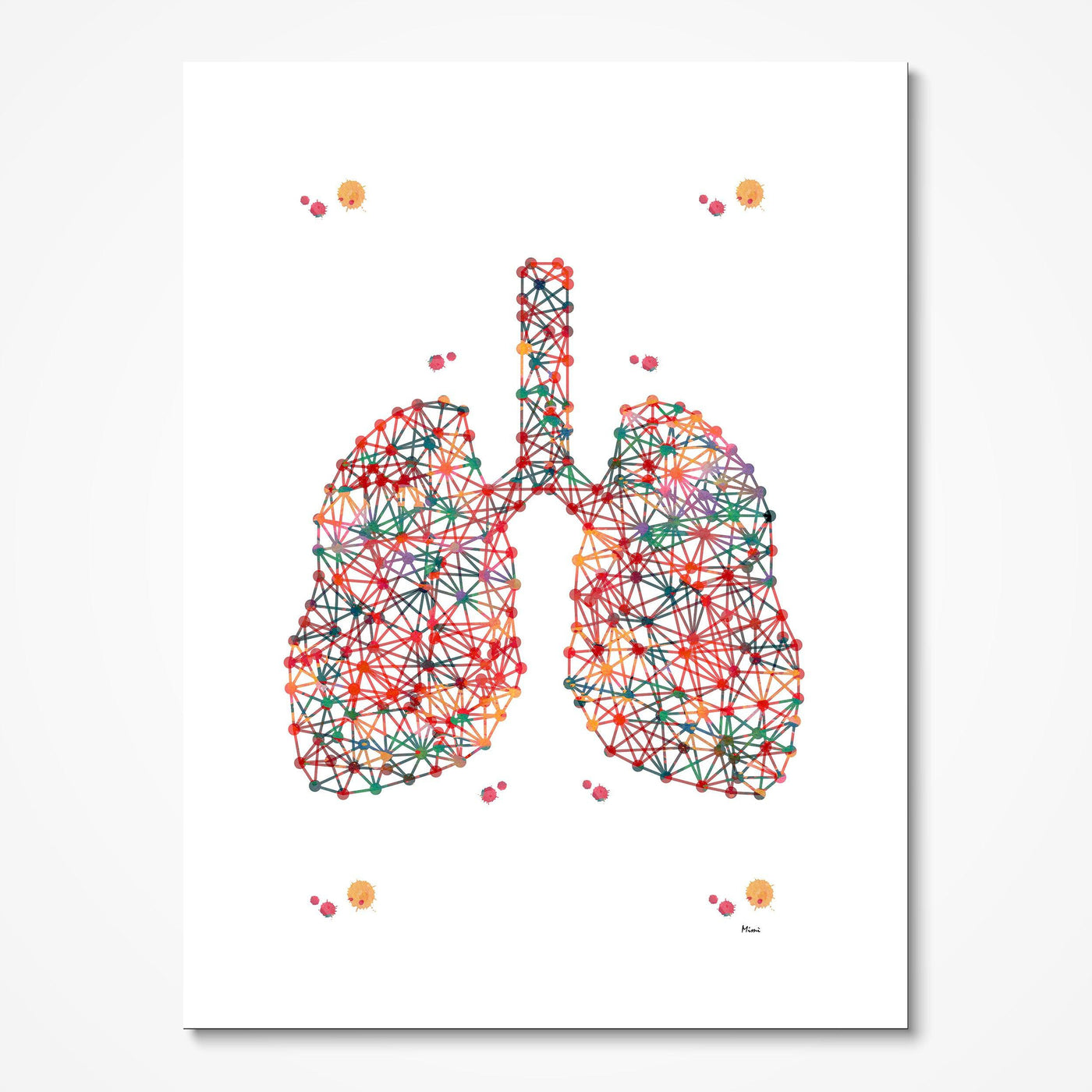 Lungs Abstract Anatomy Print Respiratory System Poster – MimiPrints ...