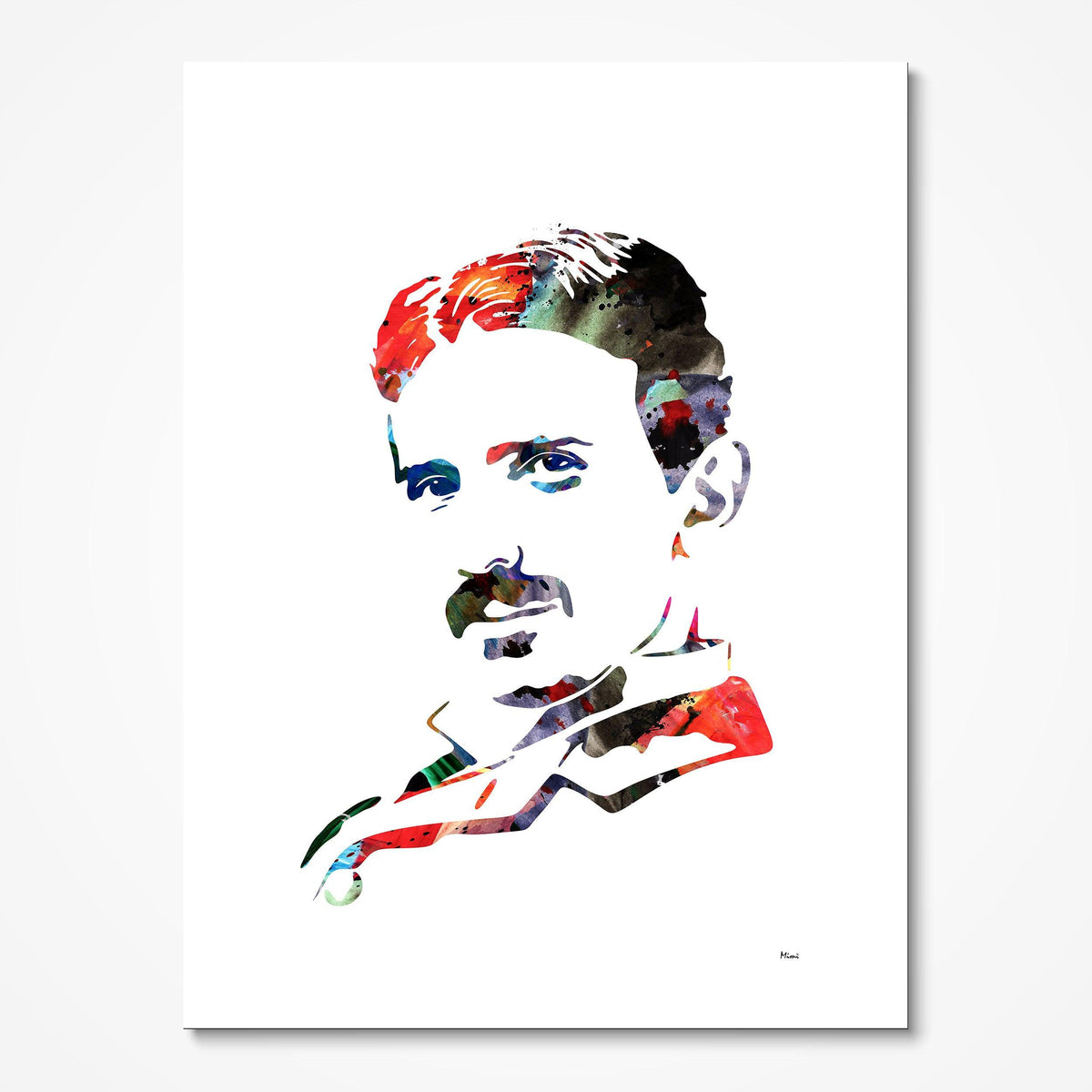 Nikola Tesla Science Art Print inventor Nikola Testa Poster ...