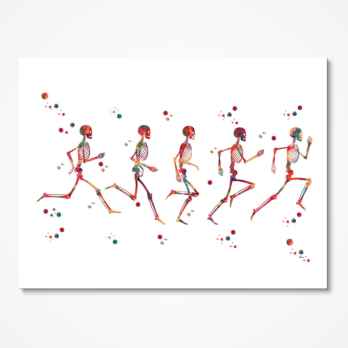 Running Phases Anatomy Print Running Stages Biometrics Poster ...