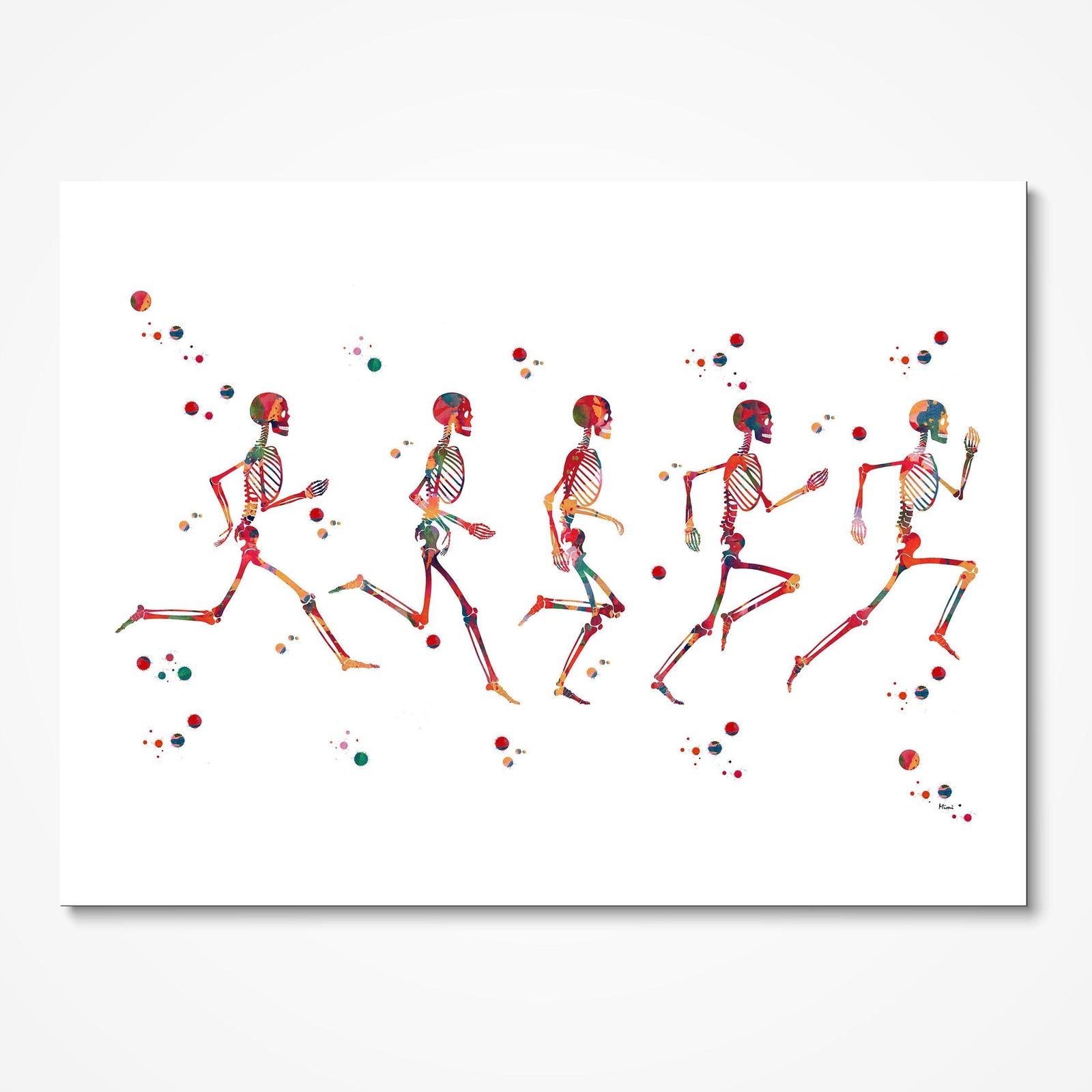 Running Phases Anatomy Print Running Stages Biometrics Poster ...