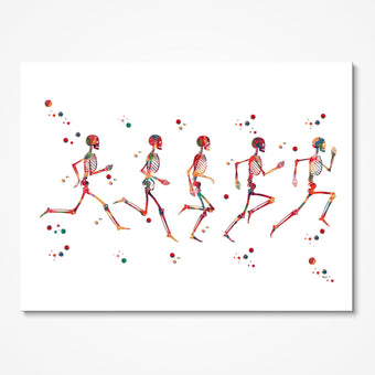 Running Phases Anatomy Print Running Stages Biometrics Poster ...