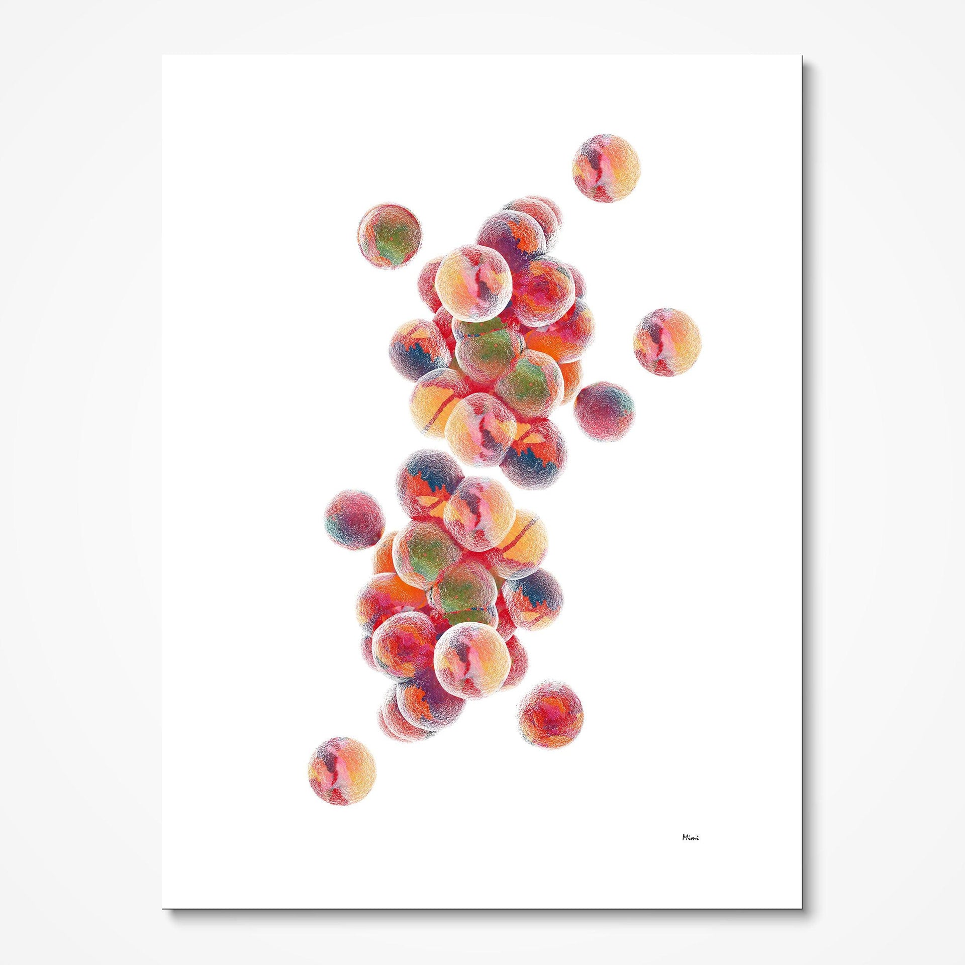 Staphylococcus Aureus Science art Print Biology Art Illustration ...